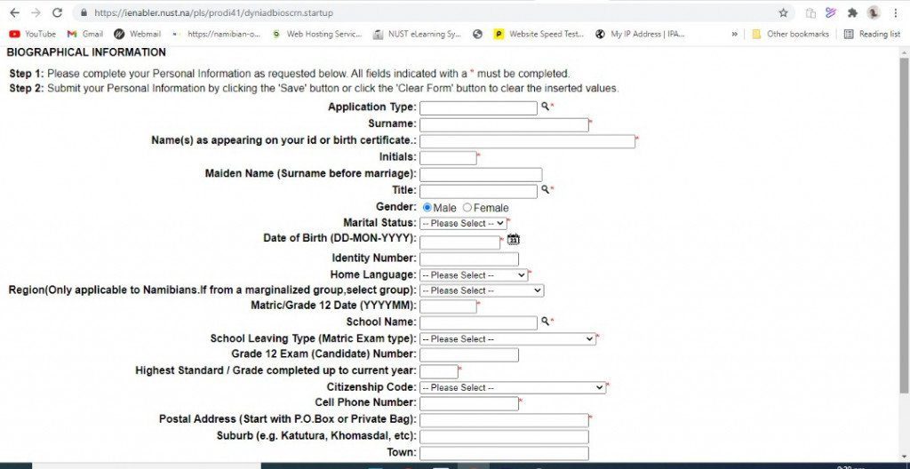 How to apply online to NUST (Namibia University of Science and ...